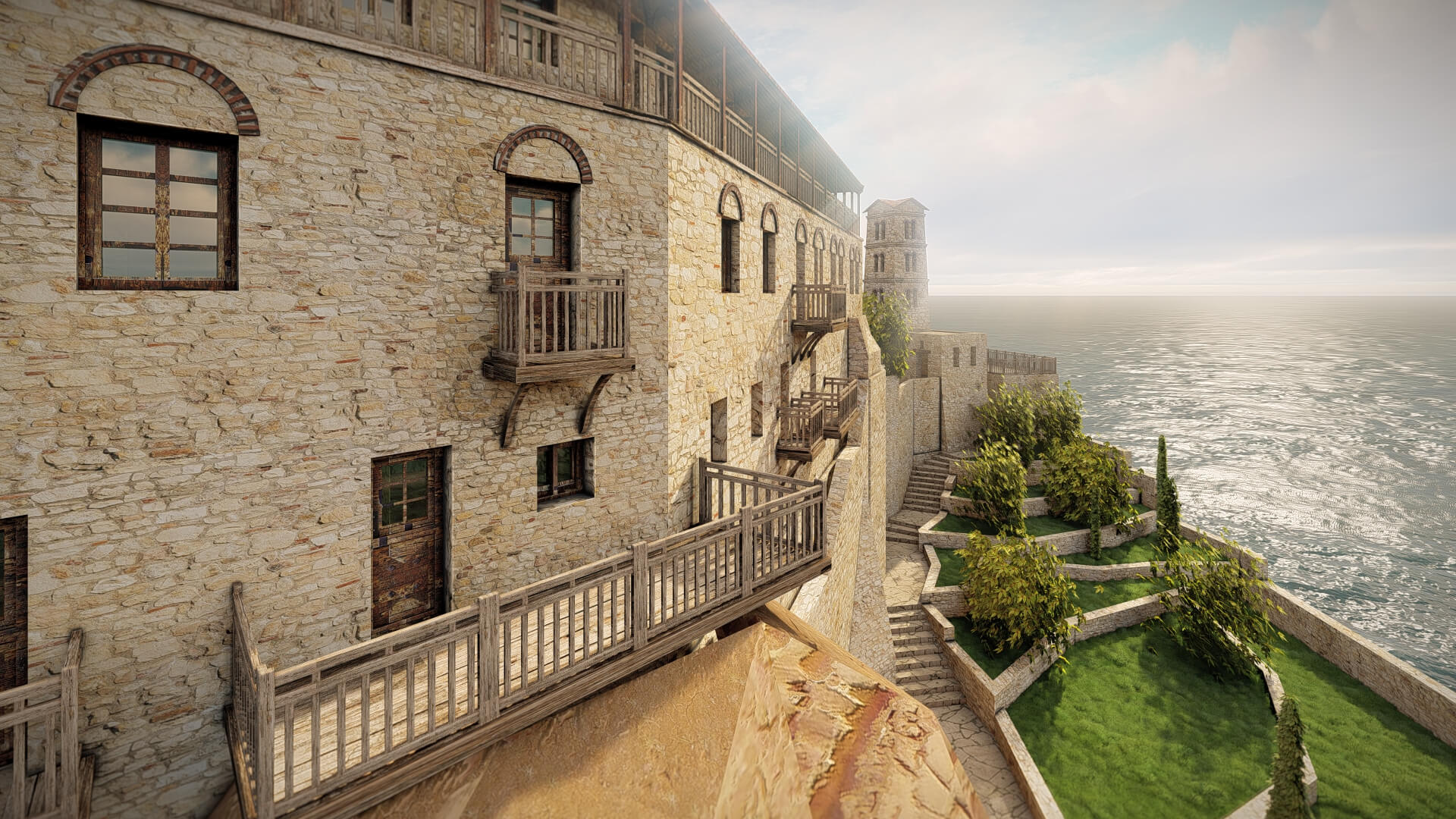 Island Citadel - 3D Model by AlphaGroup