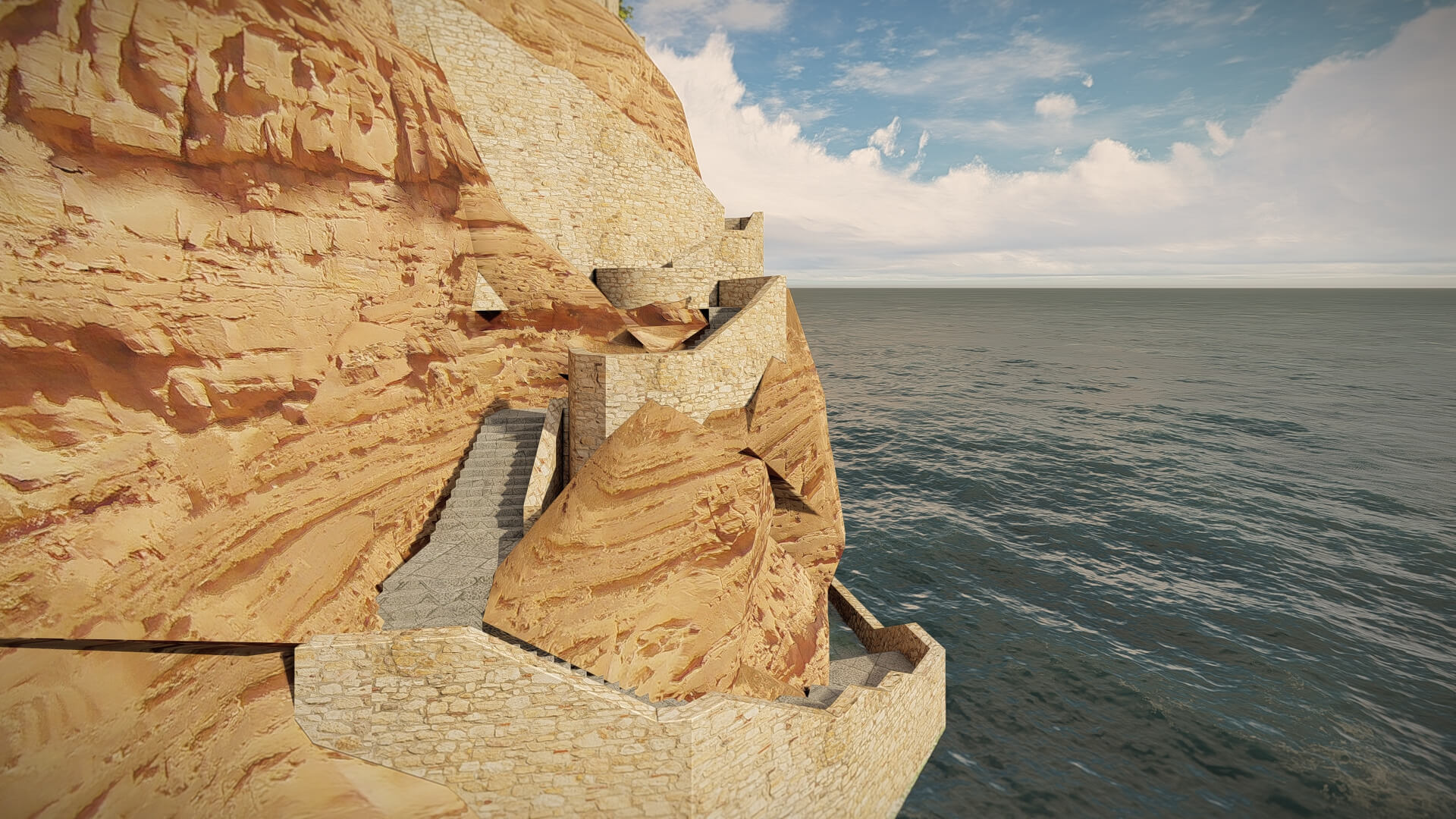 Island Citadel - 3D Model by AlphaGroup