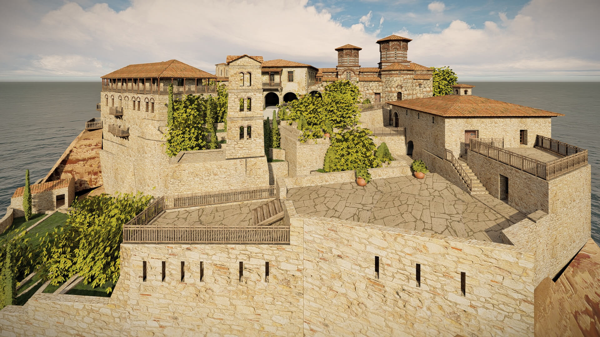 Island Citadel - 3D Model by AlphaGroup