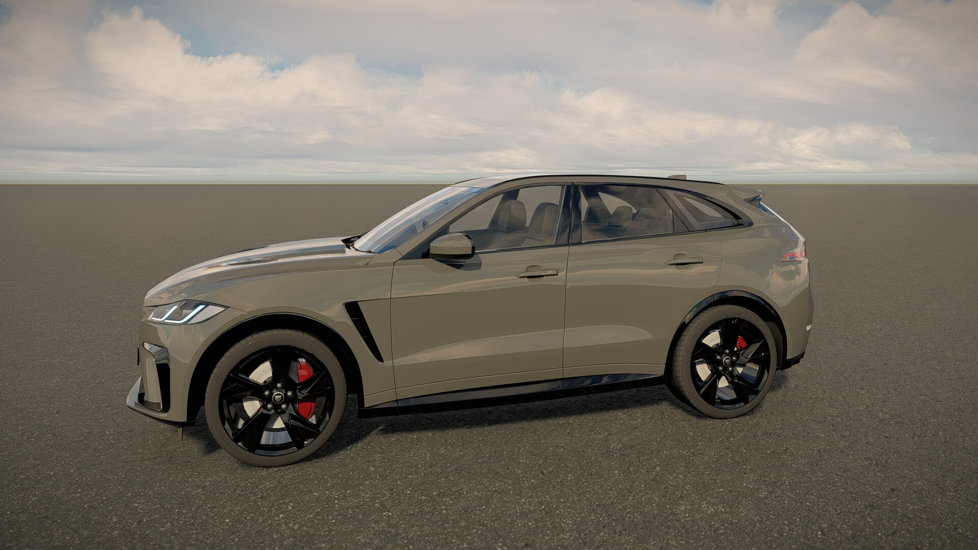 Jaguar F-Pace SVR 2023 3D Model by AlphaGroup