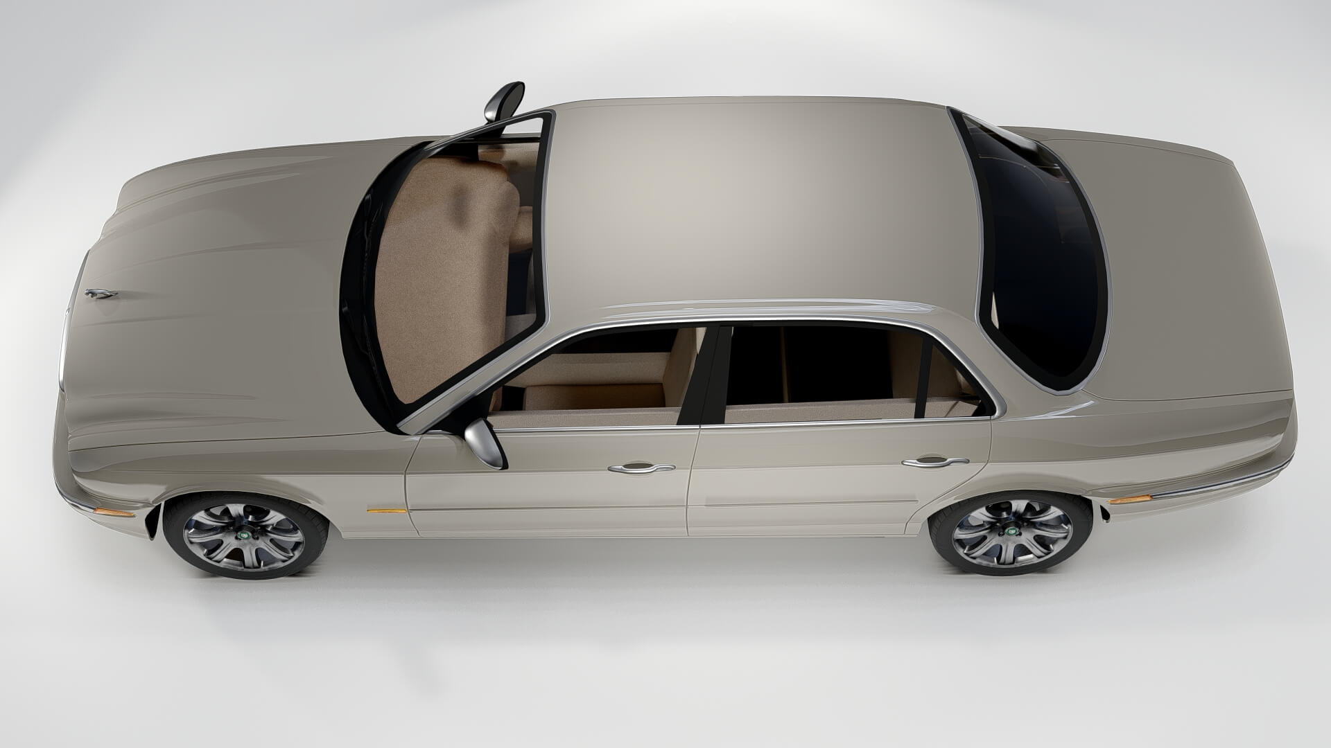 Jaguar XJ8 Vanden Plas LWB 2004 - 3D Model by AlphaGroup