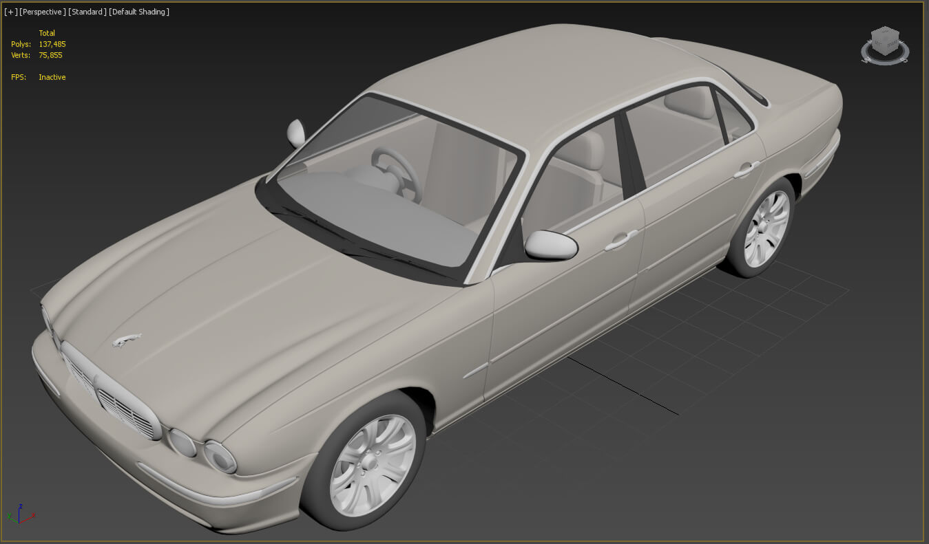 Jaguar XJ8 Vanden Plas LWB 2004 - 3D Model by AlphaGroup