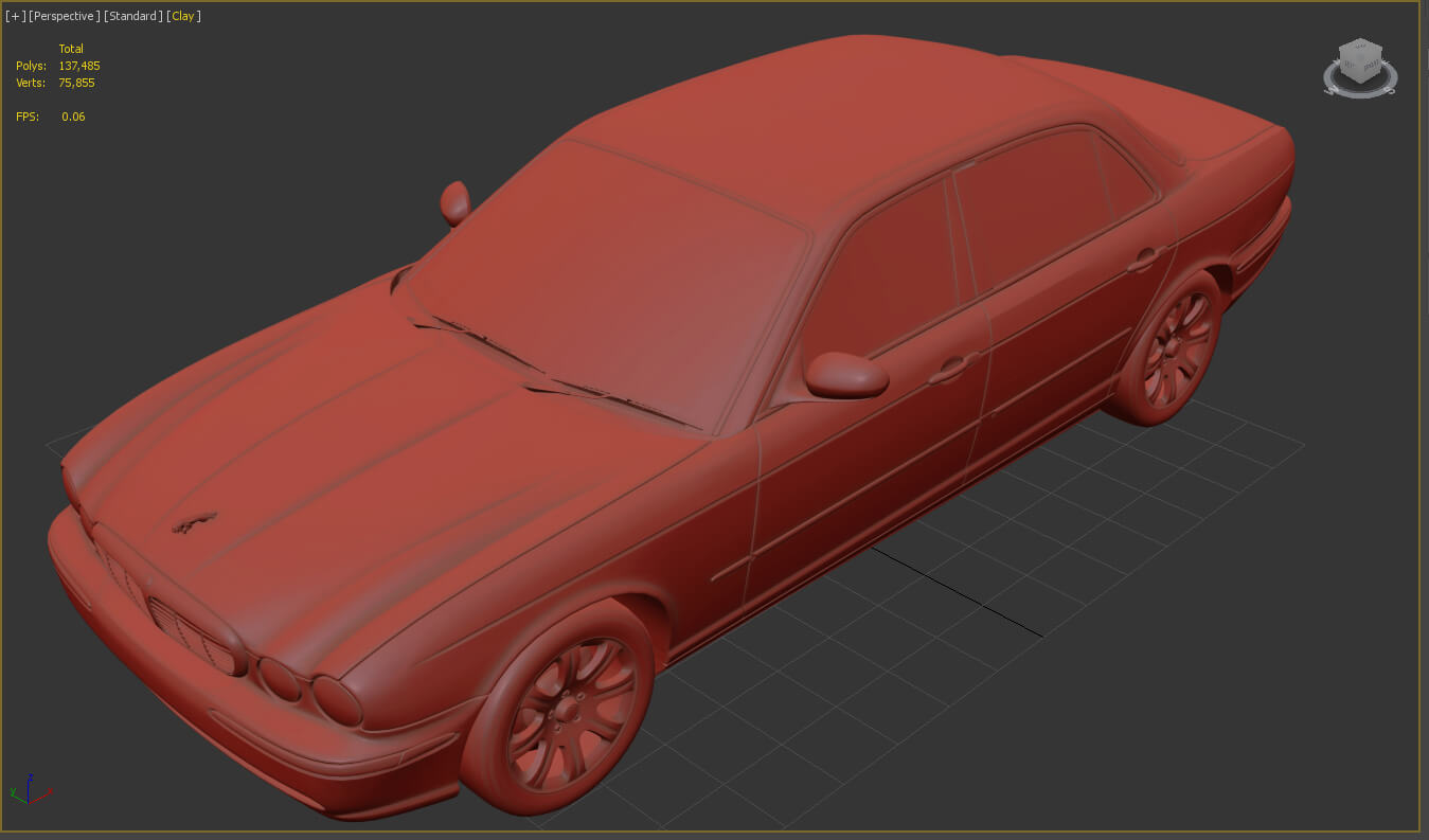 Jaguar XJ8 Vanden Plas LWB 2004 - 3D Model by AlphaGroup