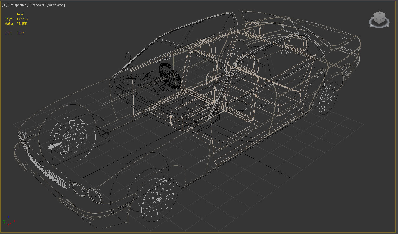 Jaguar XJ8 Vanden Plas LWB 2004 - 3D Model by AlphaGroup