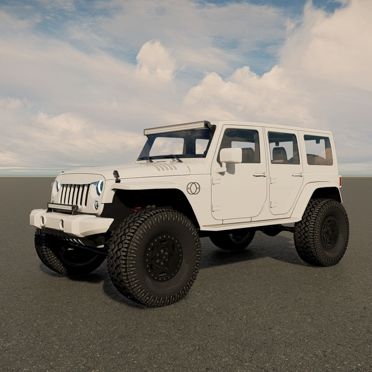 Jeep Wrangler Rubicon Tuned - 3D Model by AlphaGroup