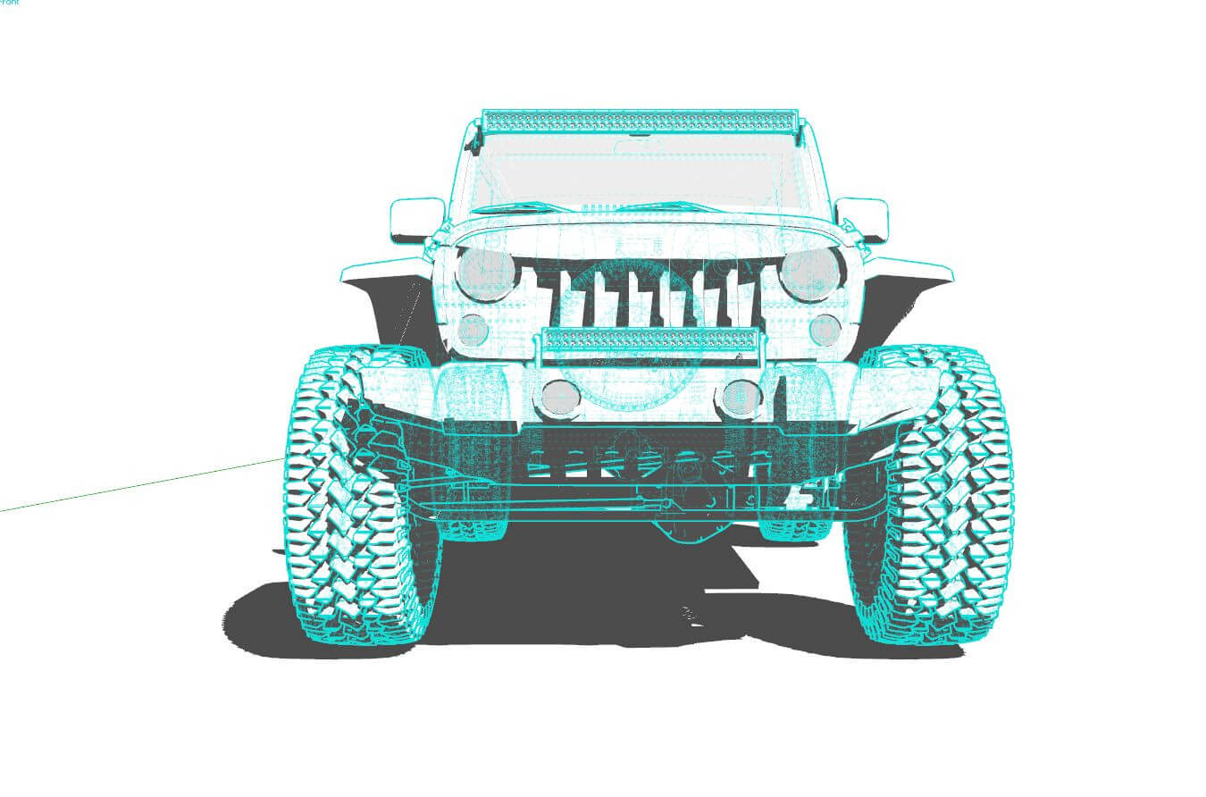 Jeep Wrangler Rubicon Tuned - 3D Model by AlphaGroup