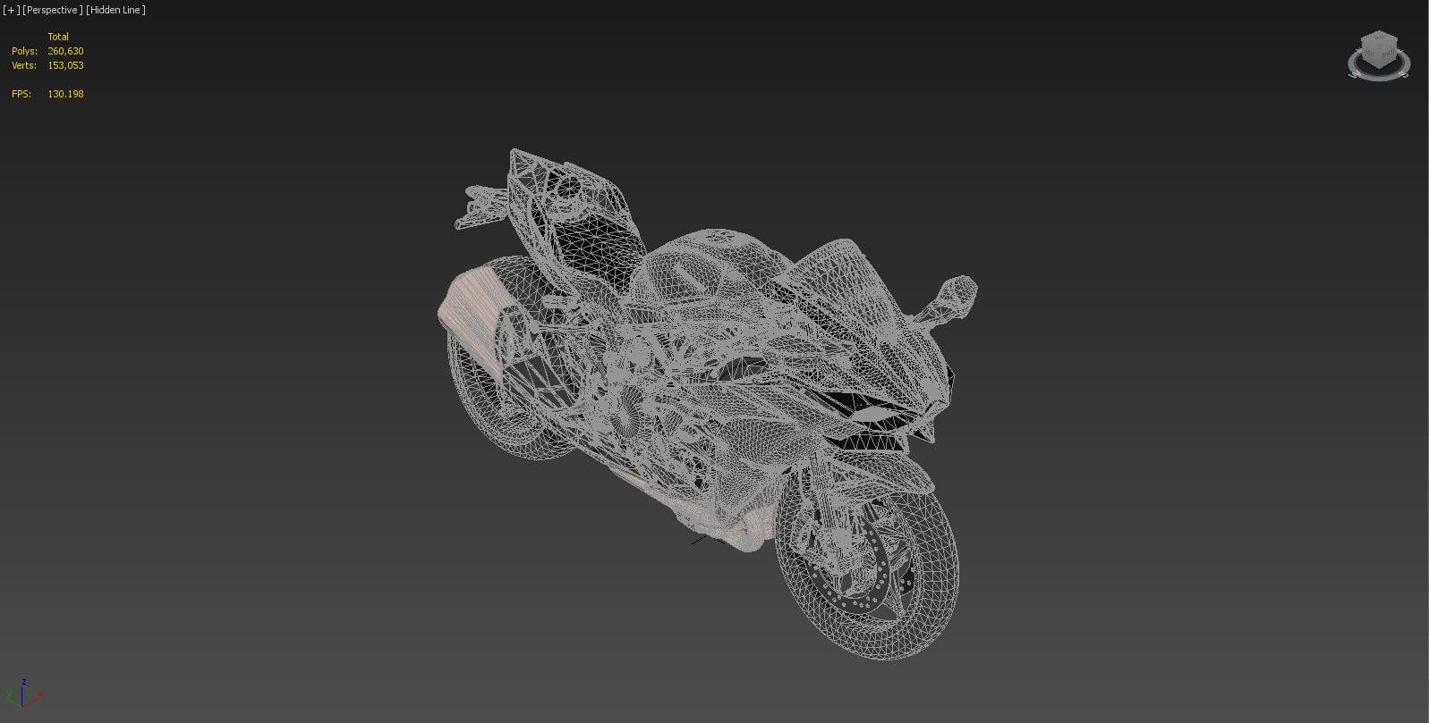 Kawasaki Ninja H2R Supercharged 2020 - 3D Model by AlphaGroup
