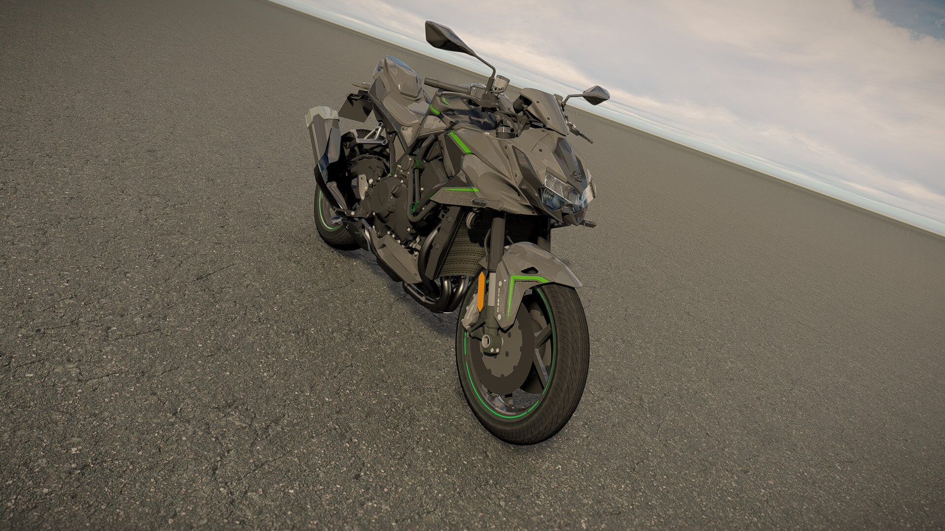 Kawasaki Z H2 - 3D Model by AlphaGroup
