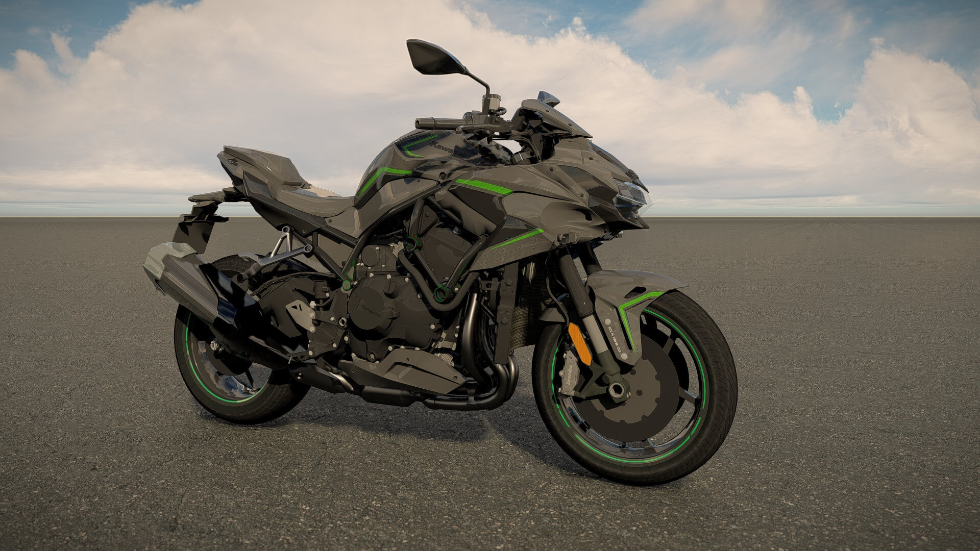 Kawasaki Z H2 - 3D Model by AlphaGroup
