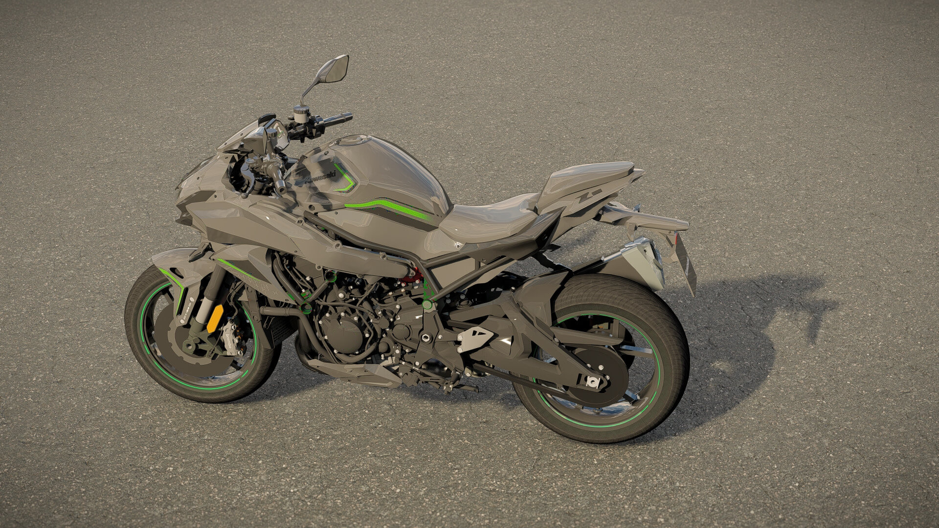 Kawasaki Z H2 - 3D Model by AlphaGroup