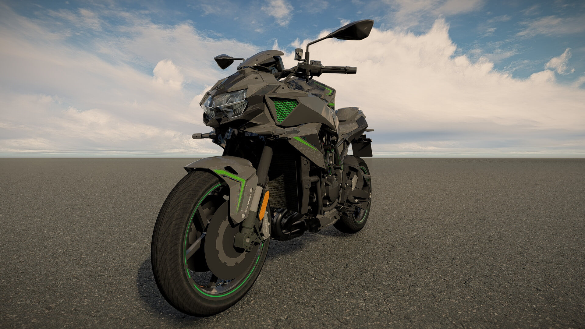 Kawasaki Z H2 - 3D Model by AlphaGroup