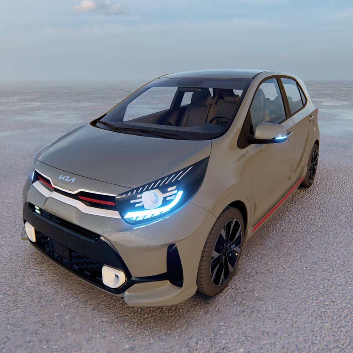 Kia Picanto GT-Line 2021 3D Model by AlphaGroup