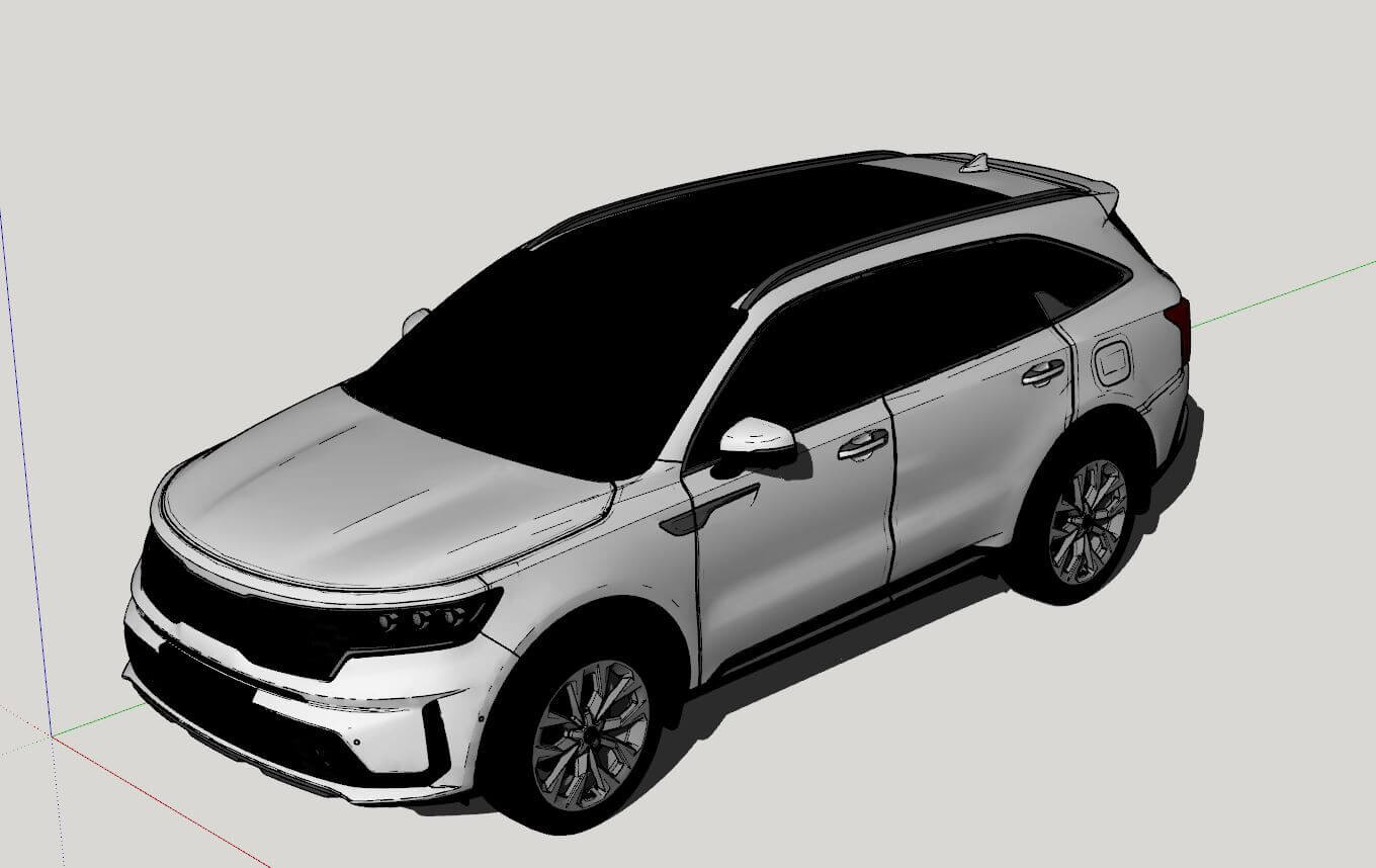 Kia Sorento 2022 - 3D Model by AlphaGroup
