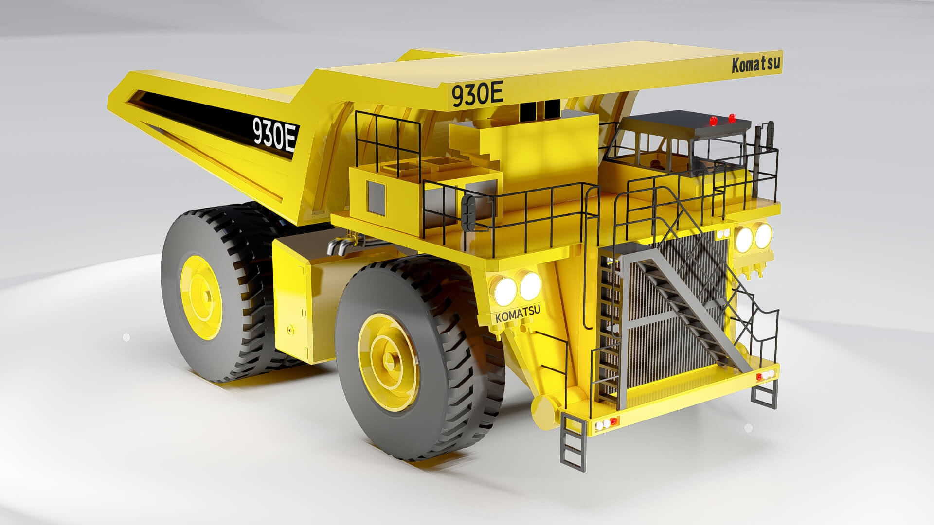 Komatsu 930E Mining Dump Truck - 3D Model by AlphaGroup