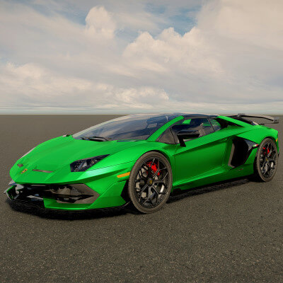 Lamborghini Countach LP500 - 3D Model by AlphaGroup