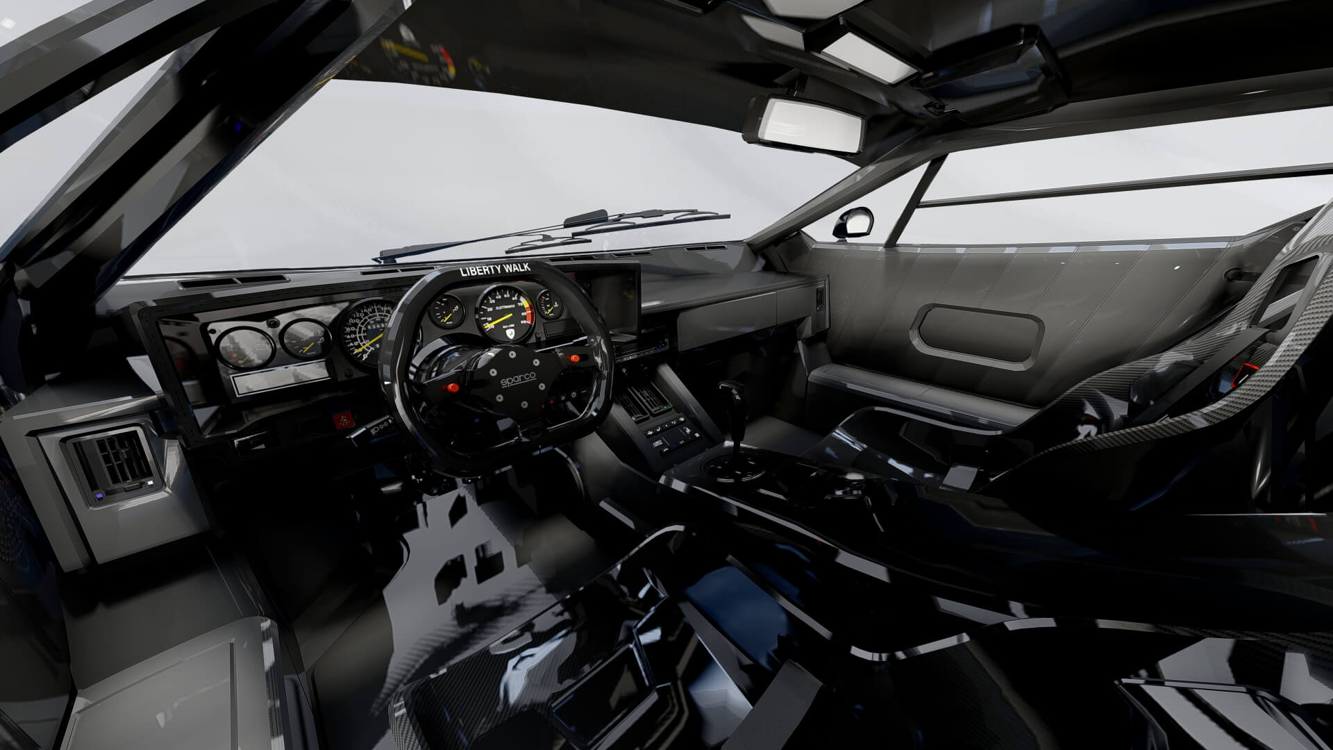 Lamborghini Countach Liberty Walk 1988 - 3D Model by AlphaGroup