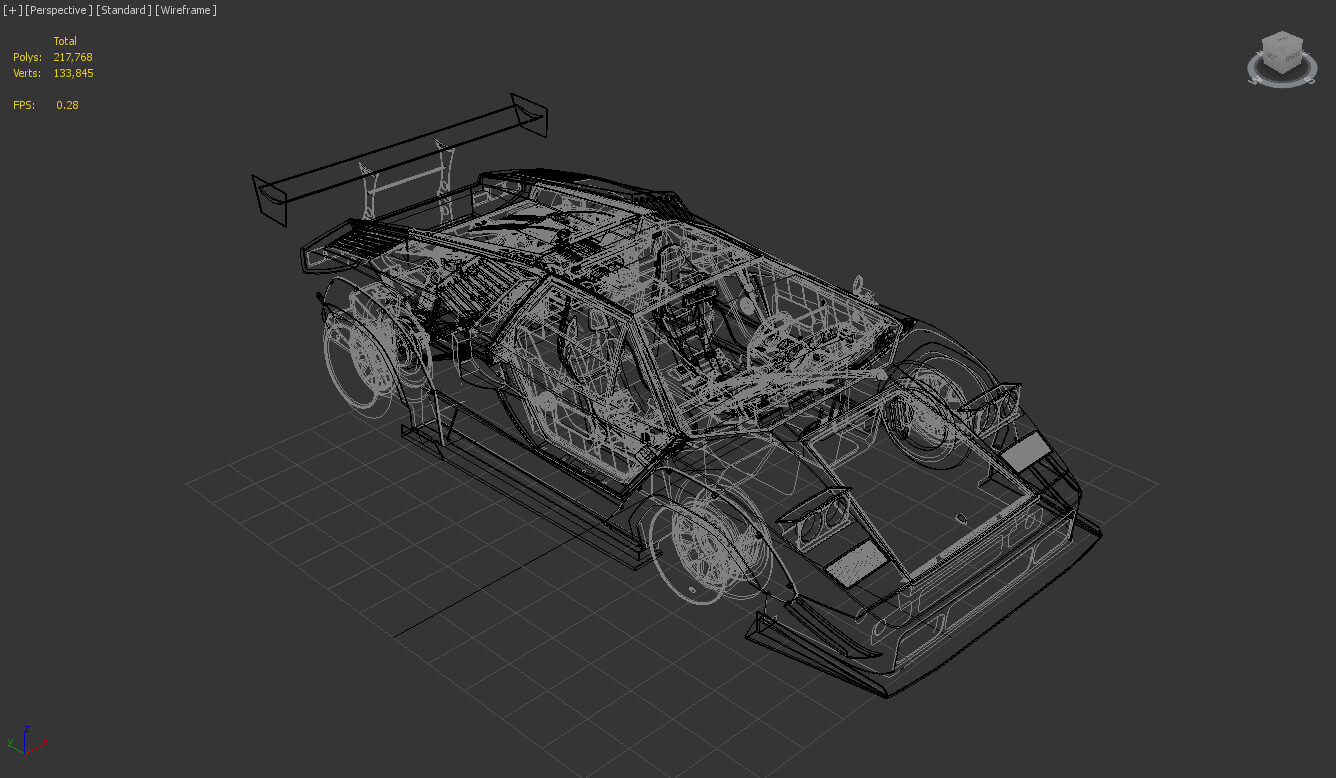 Lamborghini Countach Liberty Walk 1988 - 3D Model by AlphaGroup