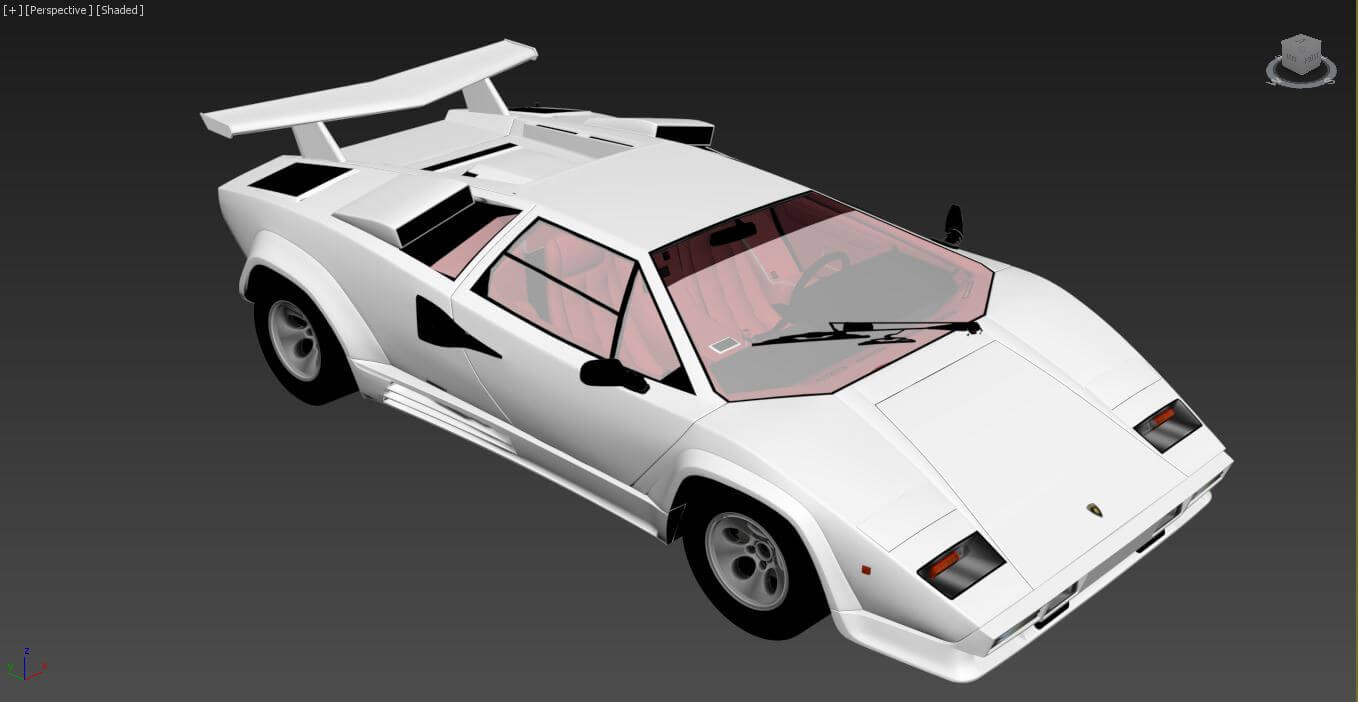 Lamborghini Countach LP500 - 3D Model by AlphaGroup