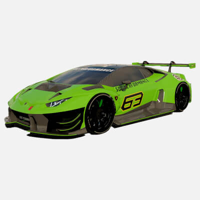 Lamborghini Huracan GT3 Evo - 3D Model by AlphaGroup