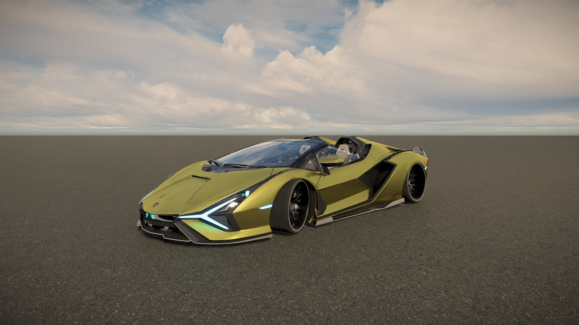 Lamborghini Sian Roadster - 3D Model by AlphaGroup