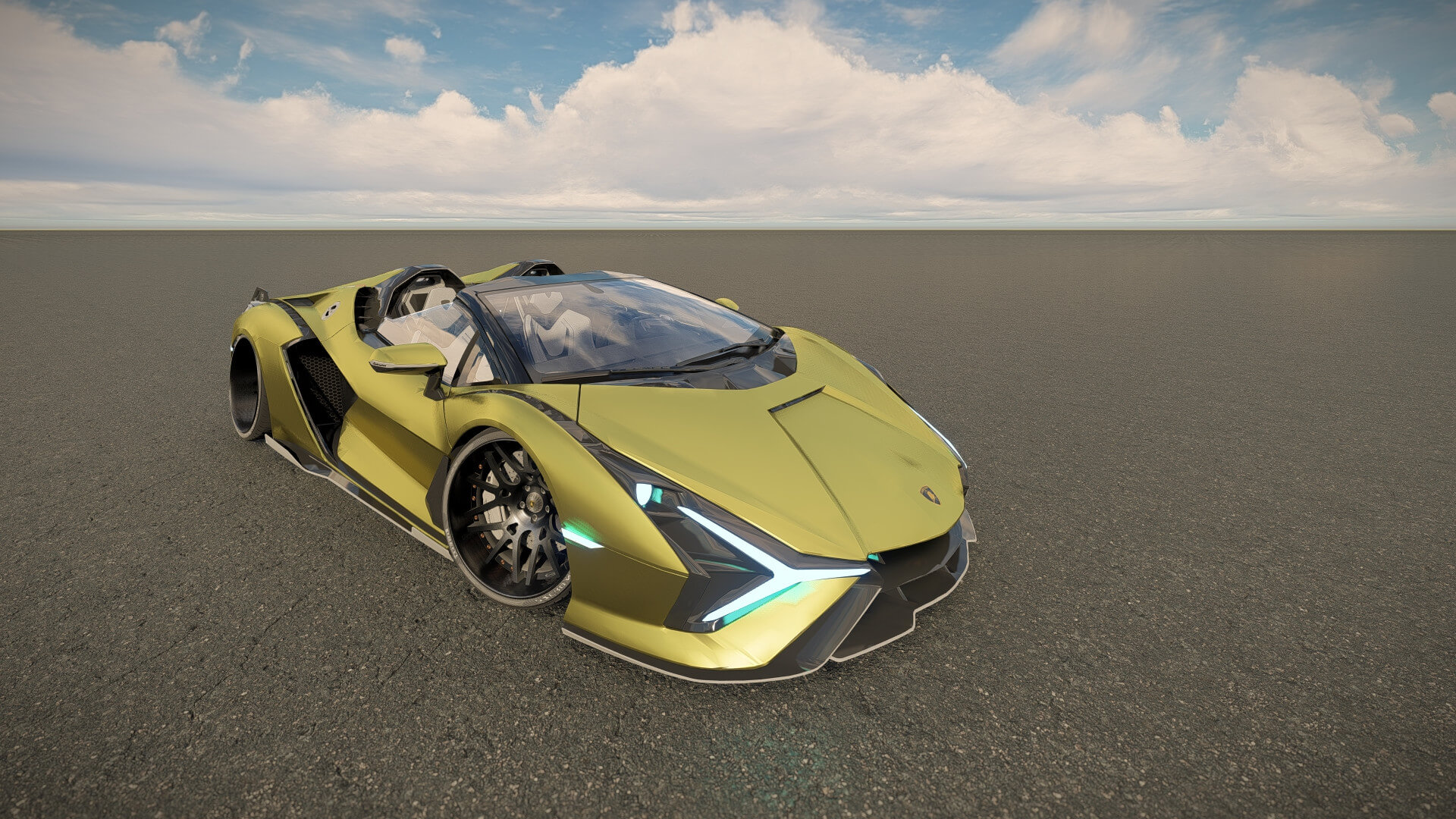 Lamborghini Sian Roadster - 3D Model by AlphaGroup
