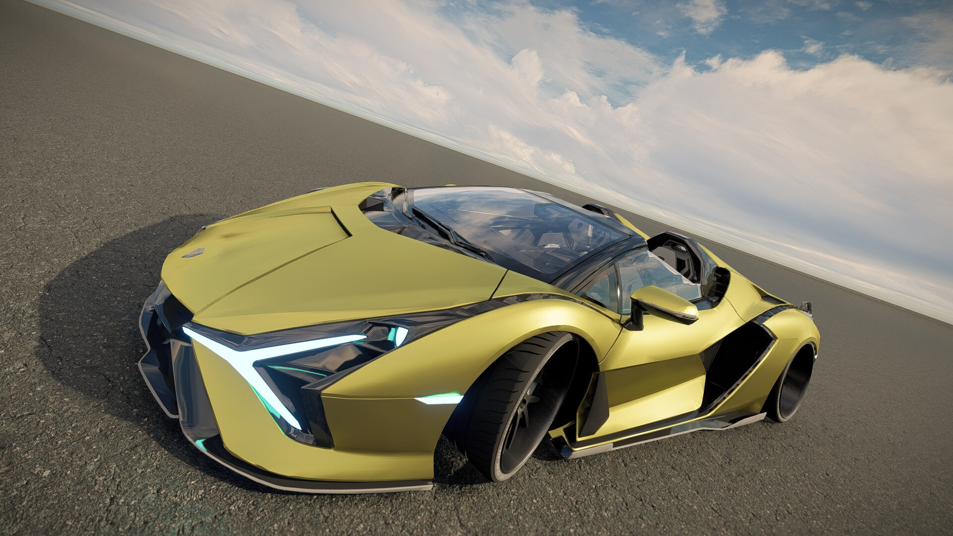 Lamborghini Sian Roadster - 3D Model by AlphaGroup