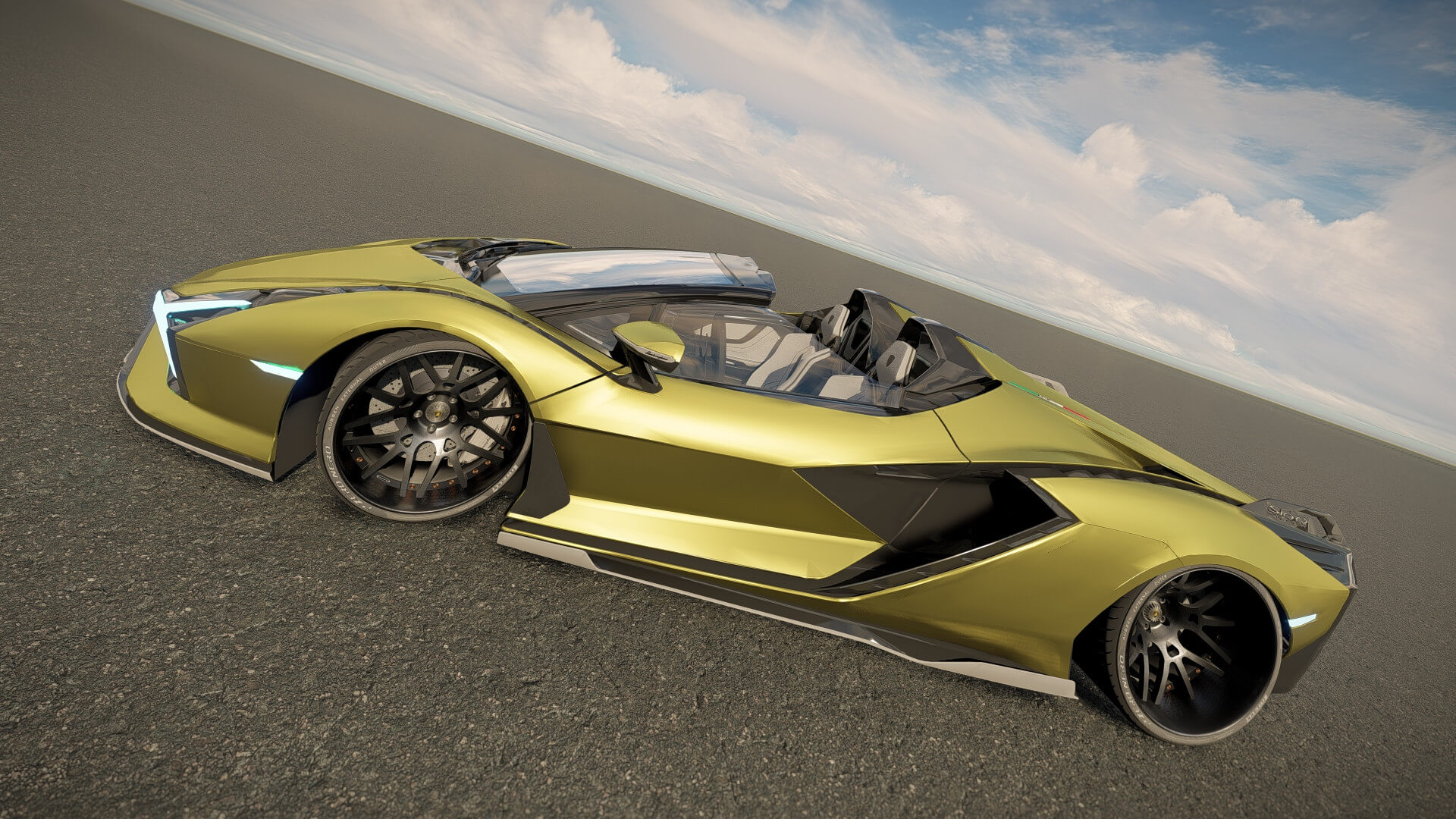 Lamborghini Sian Roadster - 3D Model by AlphaGroup