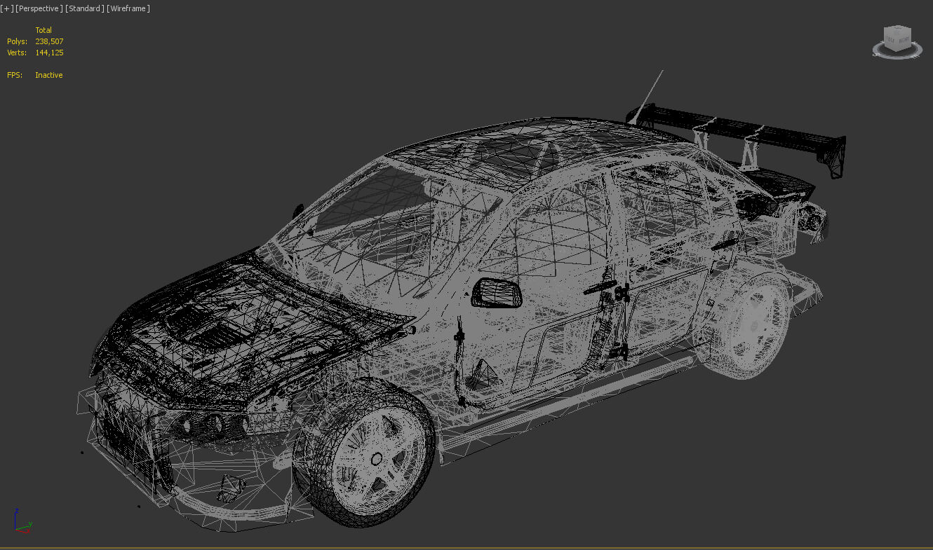 Mitsubishi Lancer Evolution VII Fast Furious - 3D Model by AlphaGroup