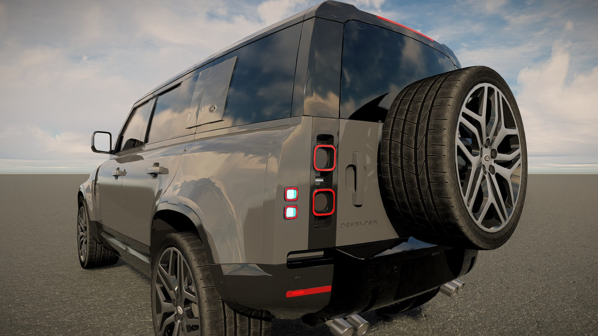 Land Rover Defender 110 2022 - 3D Model by AlphaGroup