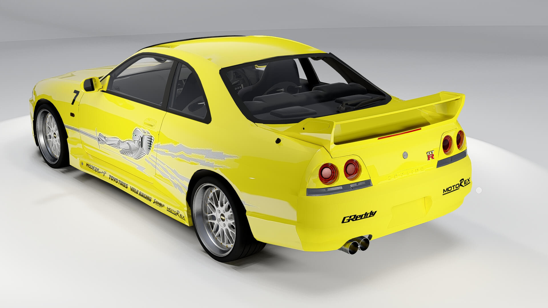 Leons Nissan Skyline GT-R Bcnr33 3D Model by AlphaGroup