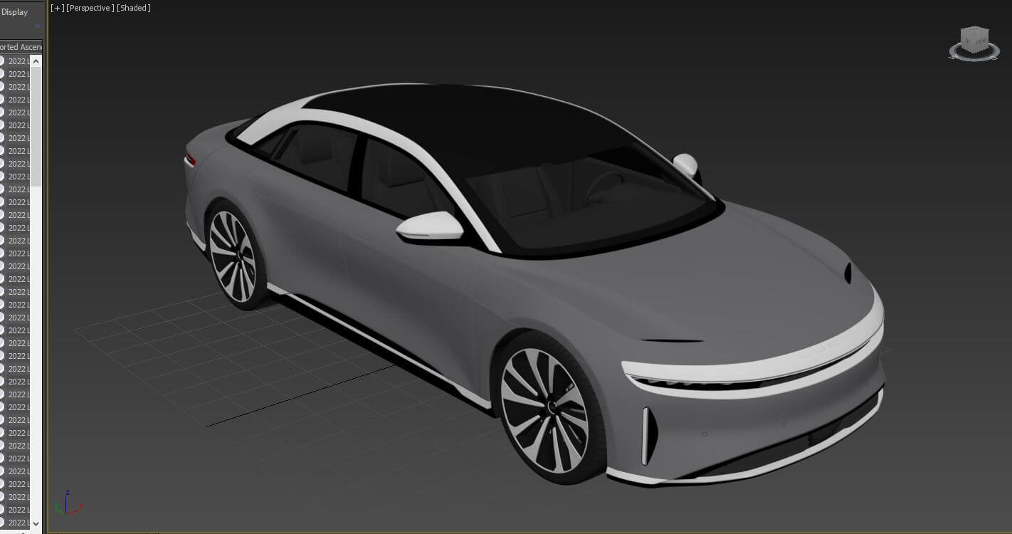 Lucid Air 2022 - 3D Model by AlphaGroup