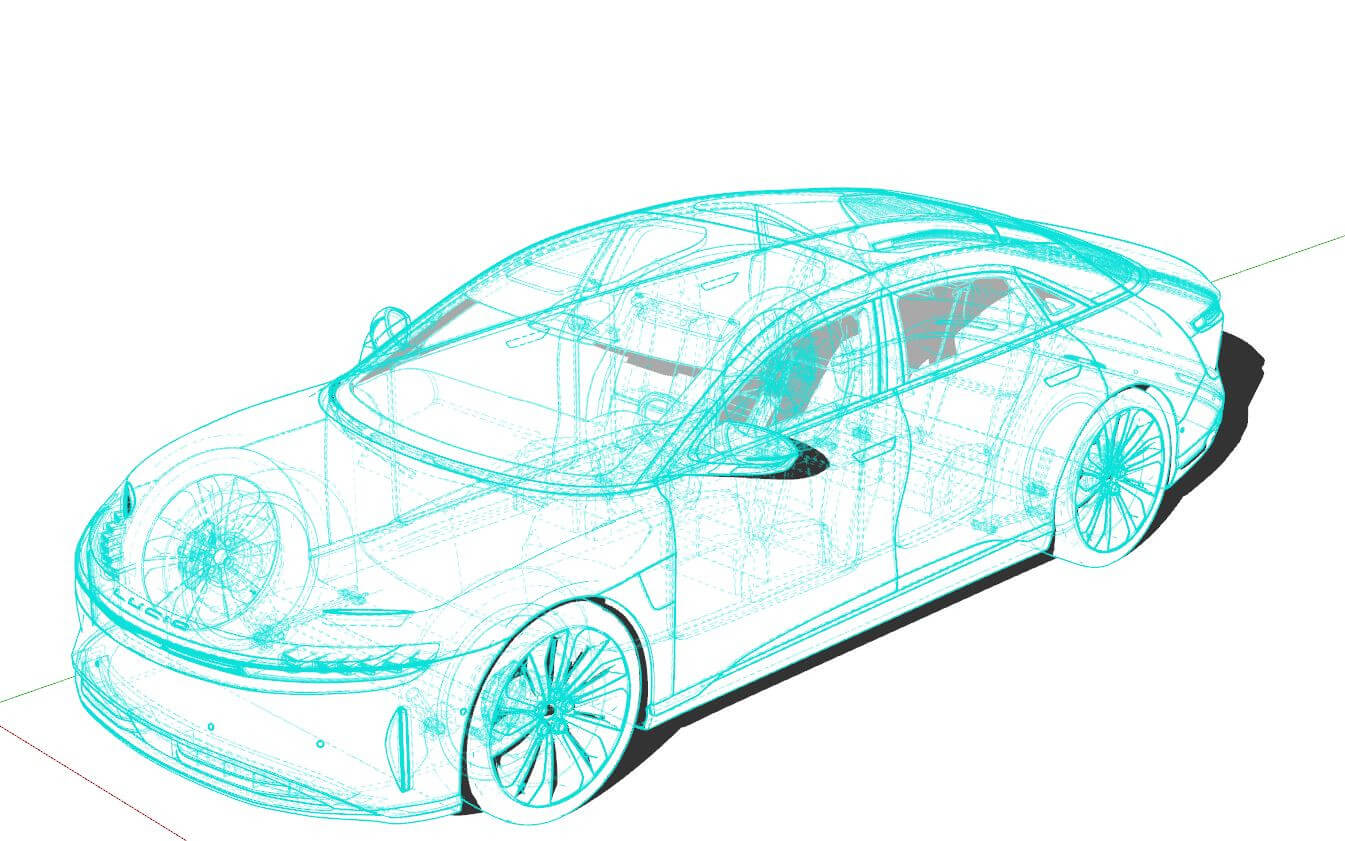 Lucid Air 2022 - 3D Model by AlphaGroup