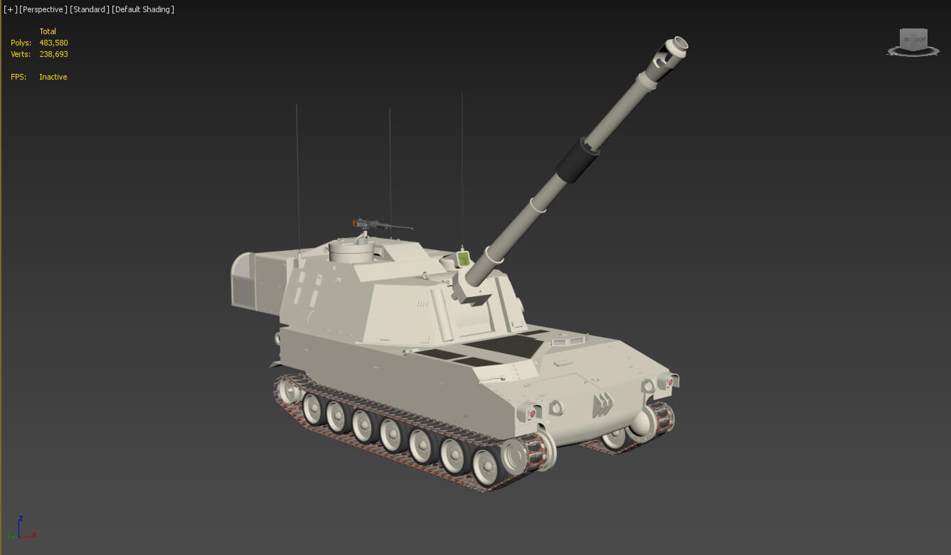M109 Paladin Howitzer - 3D Model by AlphaGroup