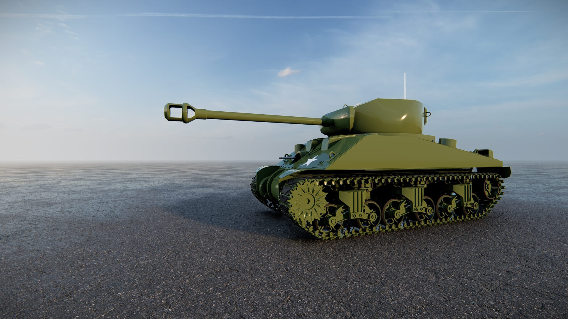 M4 Sherman Tank - 3D Model by AlphaGroup