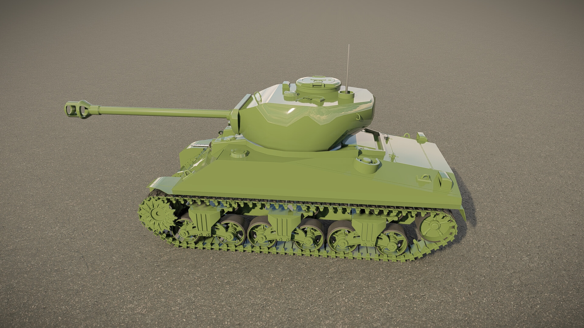 M4 Sherman Tank - 3D Model by AlphaGroup