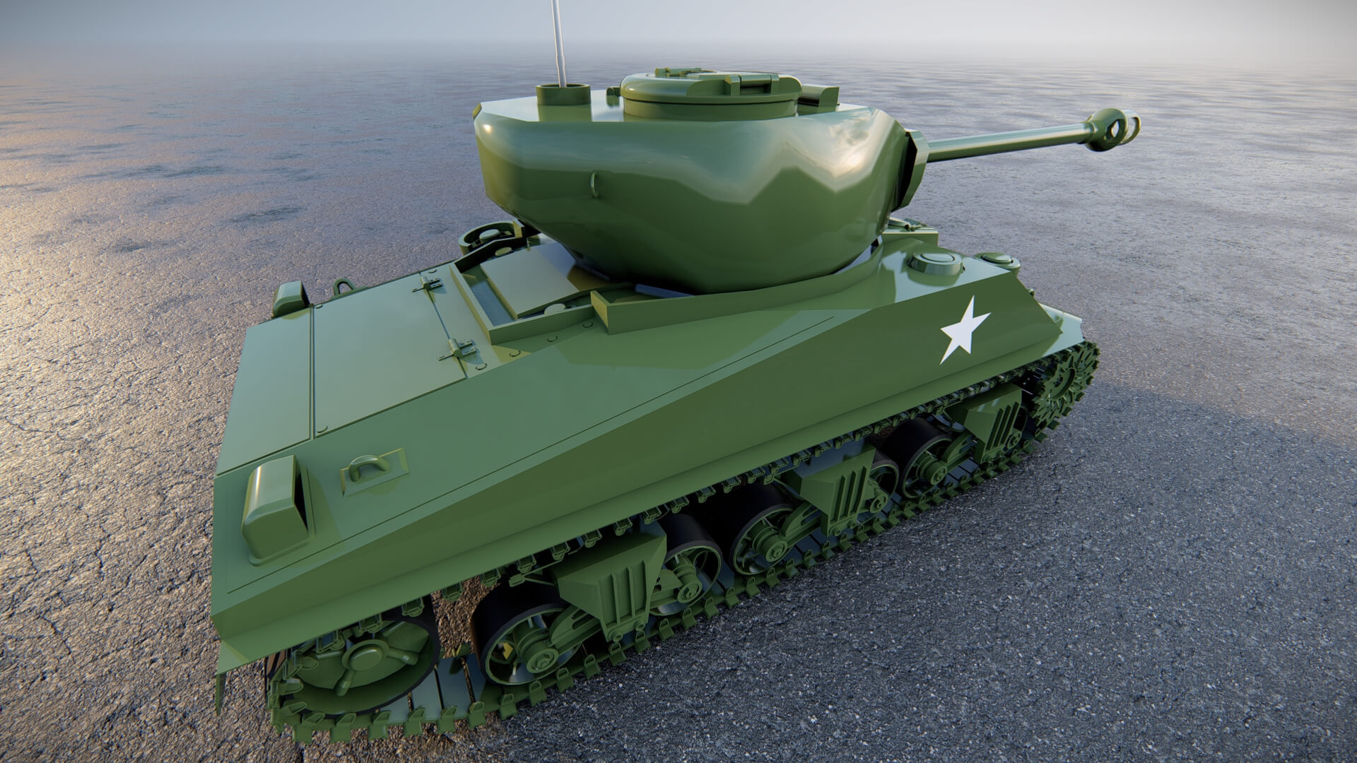 M4 Sherman Tank - 3D Model by AlphaGroup