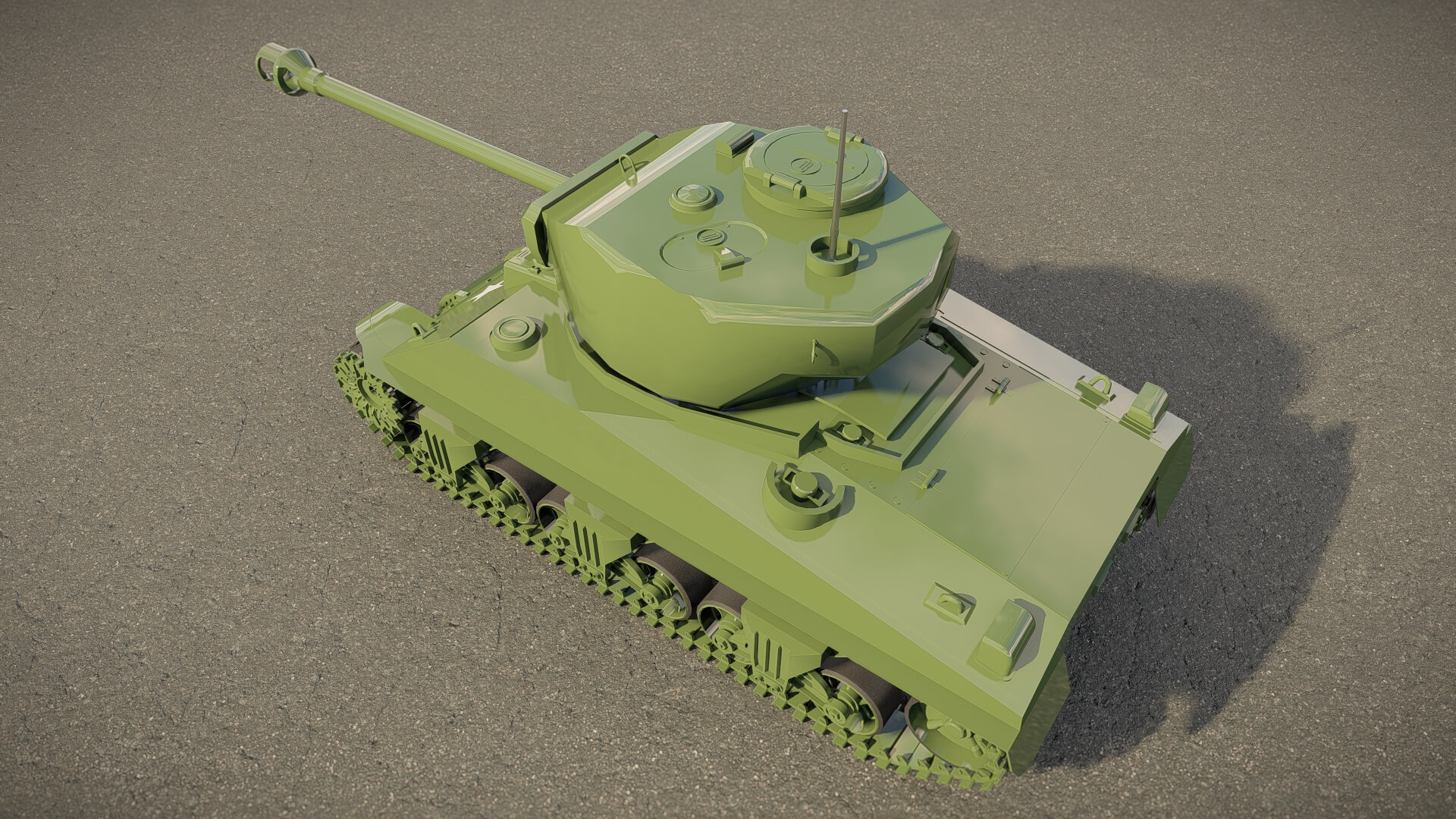 M4 Sherman Tank - 3D Model by AlphaGroup