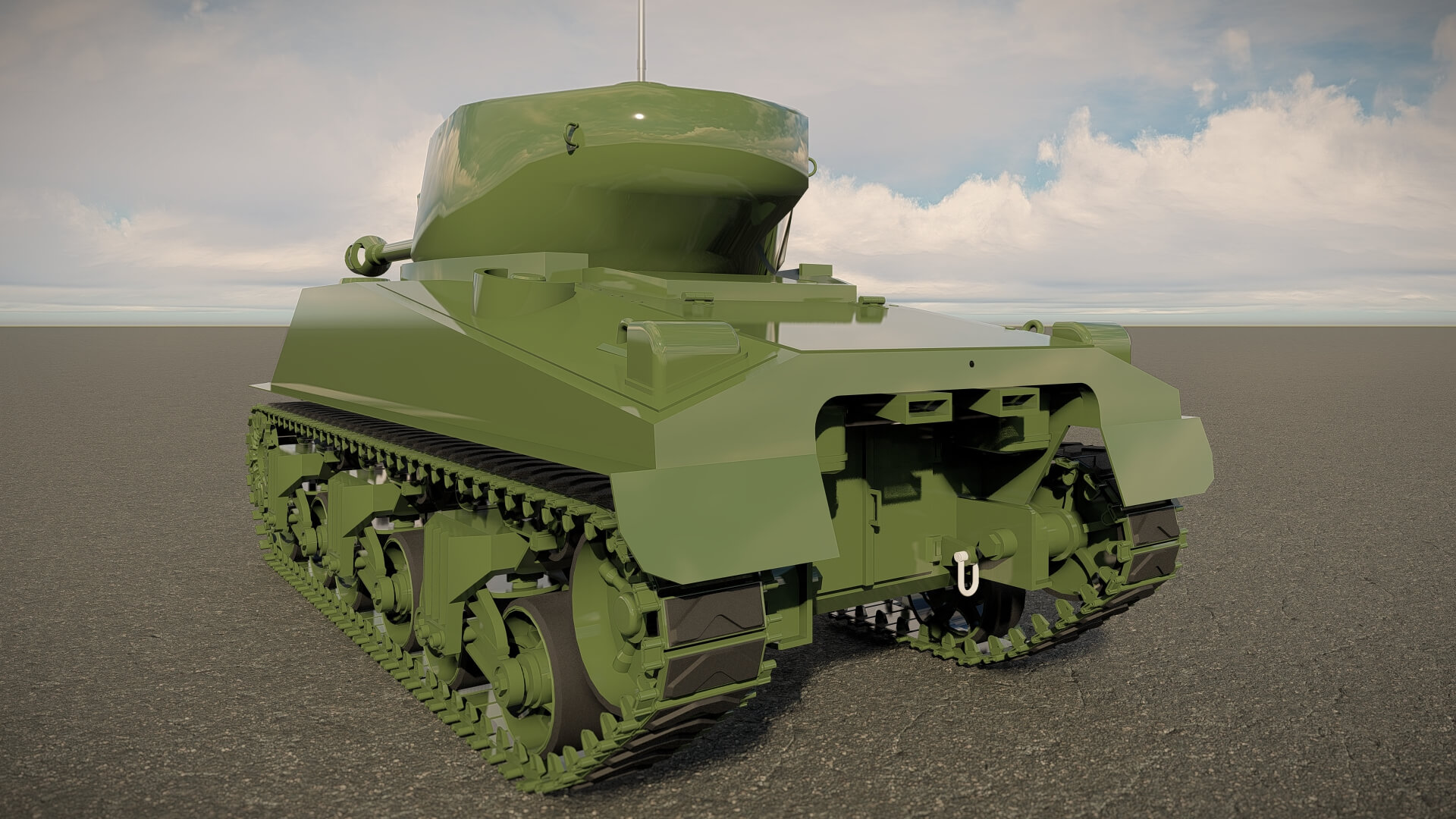 M4 Sherman Tank - 3D Model by AlphaGroup