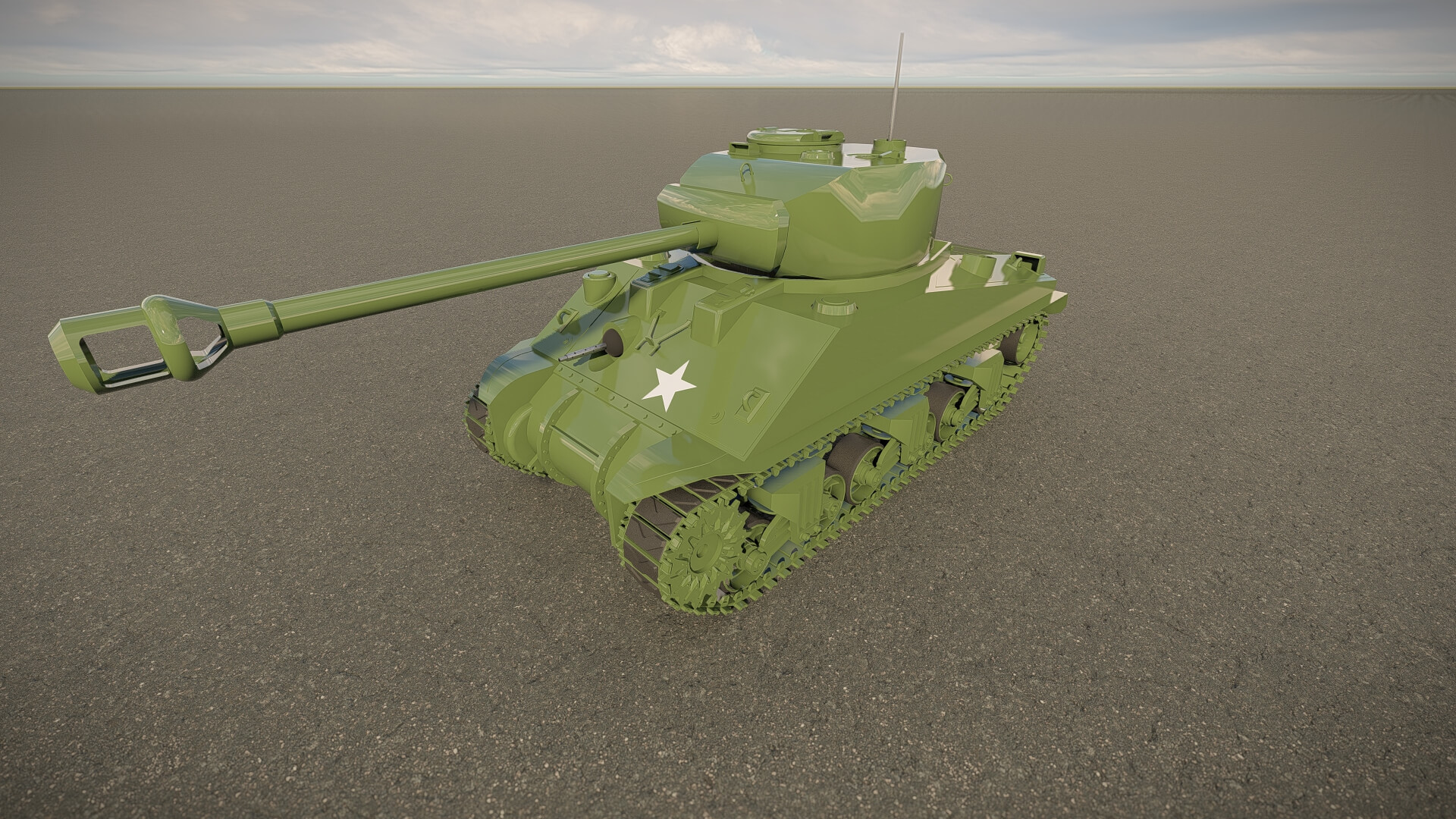 M4 Sherman Tank - 3D Model by AlphaGroup