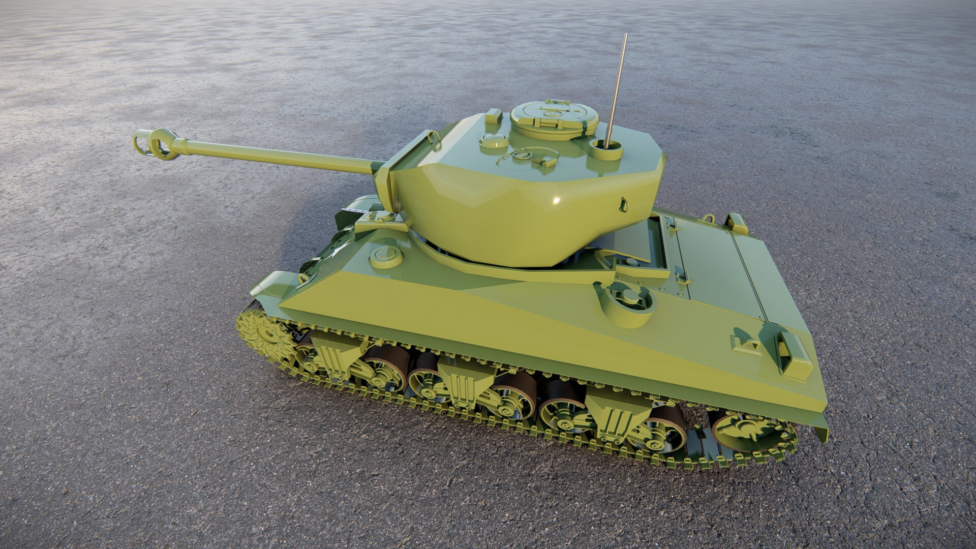 M4 Sherman Tank - 3D Model by AlphaGroup