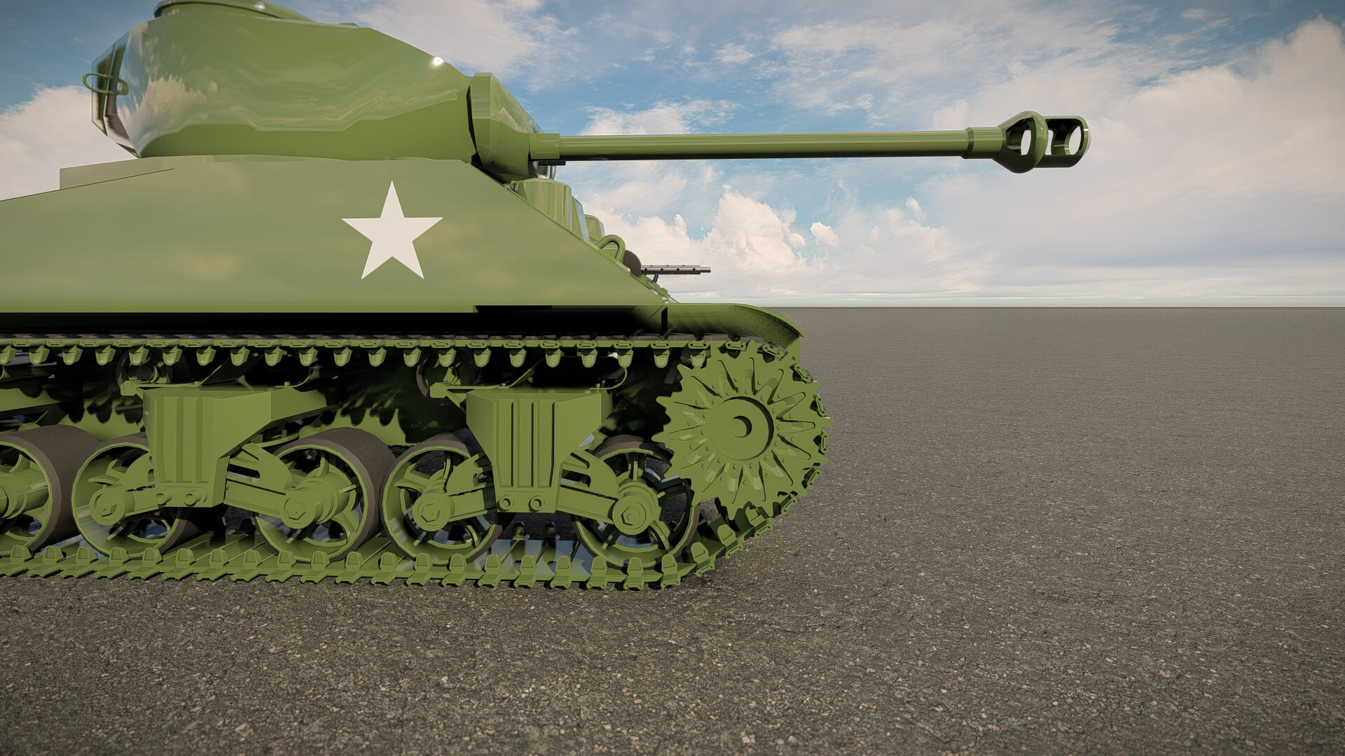 M4 Sherman Tank - 3D Model by AlphaGroup