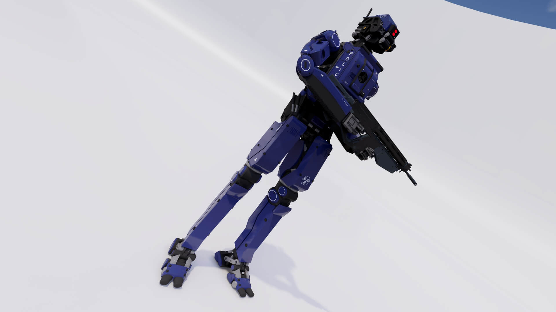 Male Cyborg - 3D Model by AlphaGroup