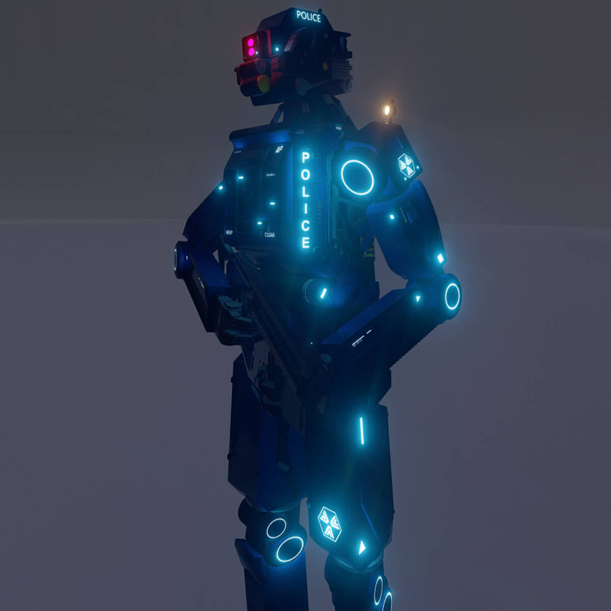 Male Cyborg - 3D Model by AlphaGroup