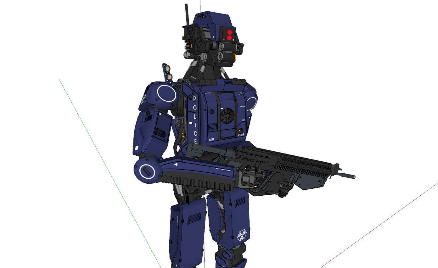 Male Cyborg - 3D Model by AlphaGroup