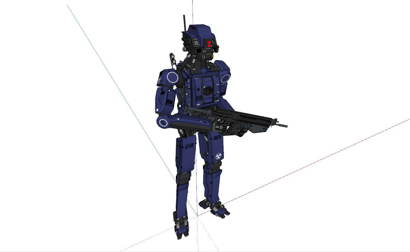 Male Cyborg - 3D Model by AlphaGroup