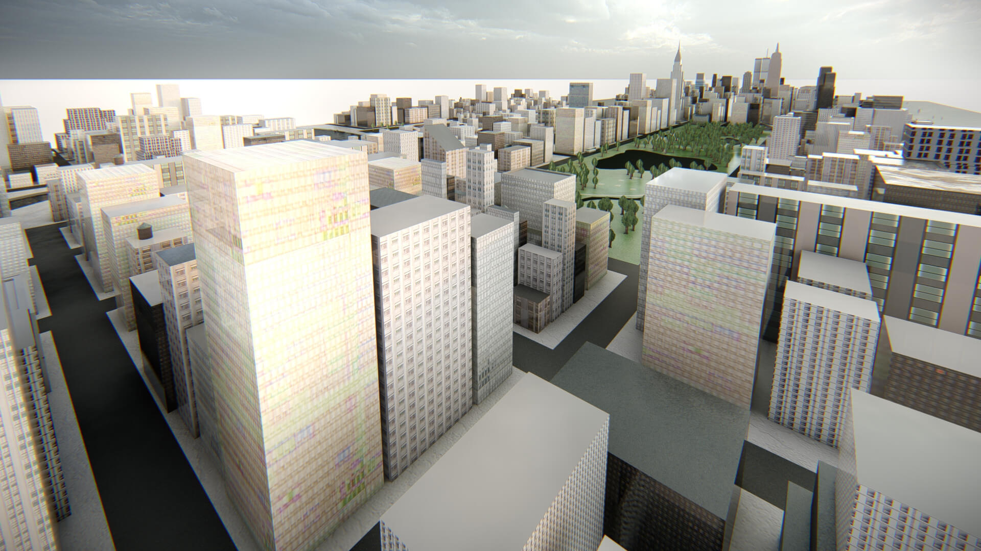 Manhattan Newyork Low Poly - 3D Model by AlphaGroup