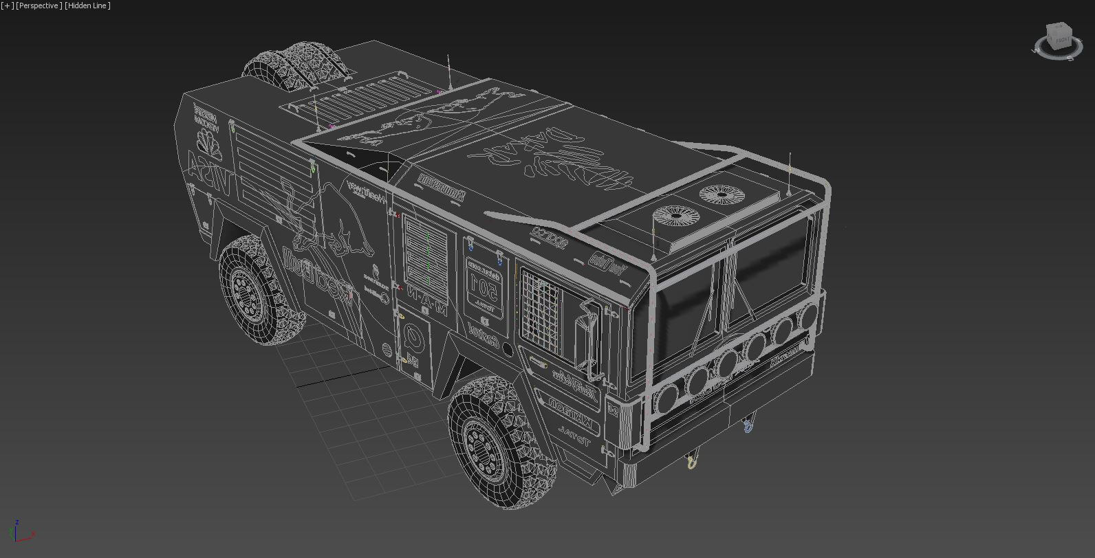 Mankat Dakar Red Bull Truck - 3D Model by AlphaGroup