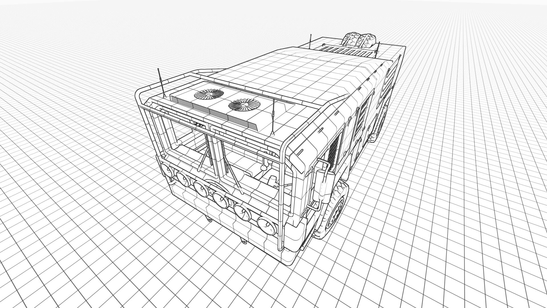 Mankat Dakar Red Bull Truck - 3D Model by AlphaGroup