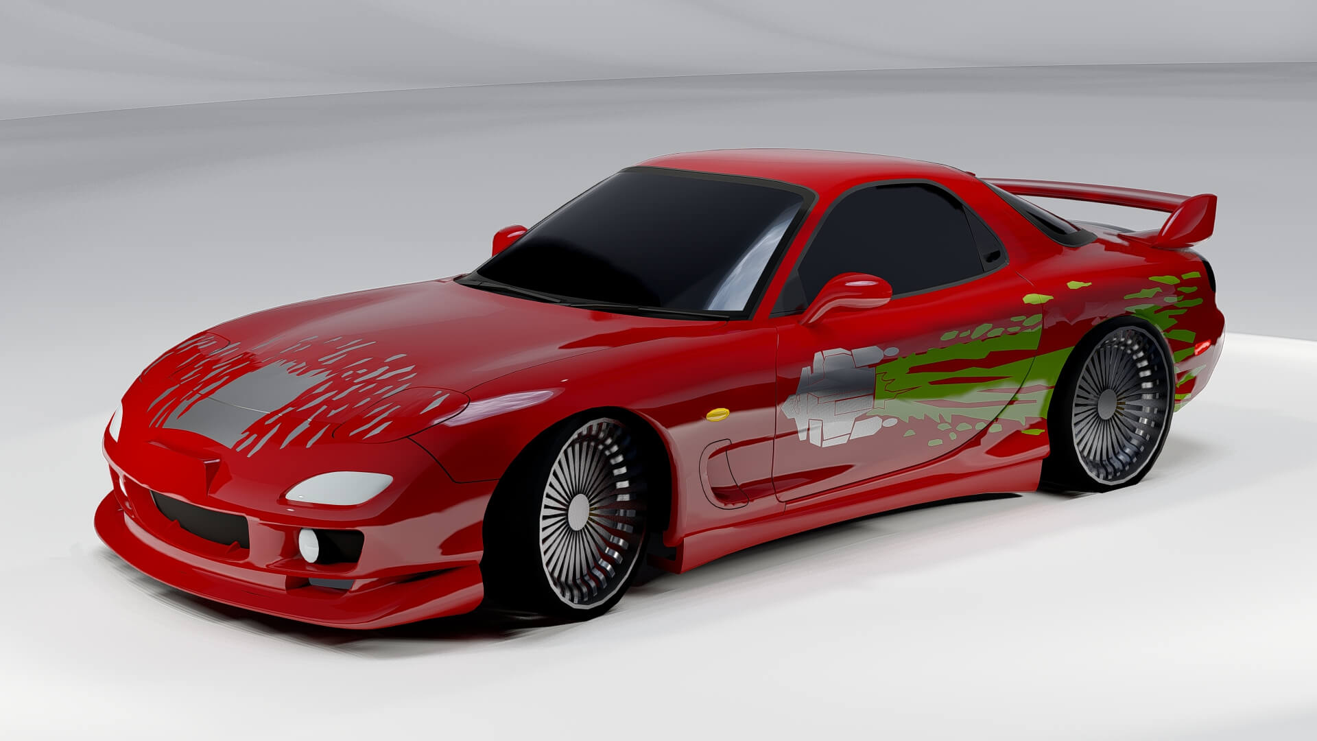 Mazda RX-7 Dom Toretto Fast and Furious 3D Model by AlphaGroup
