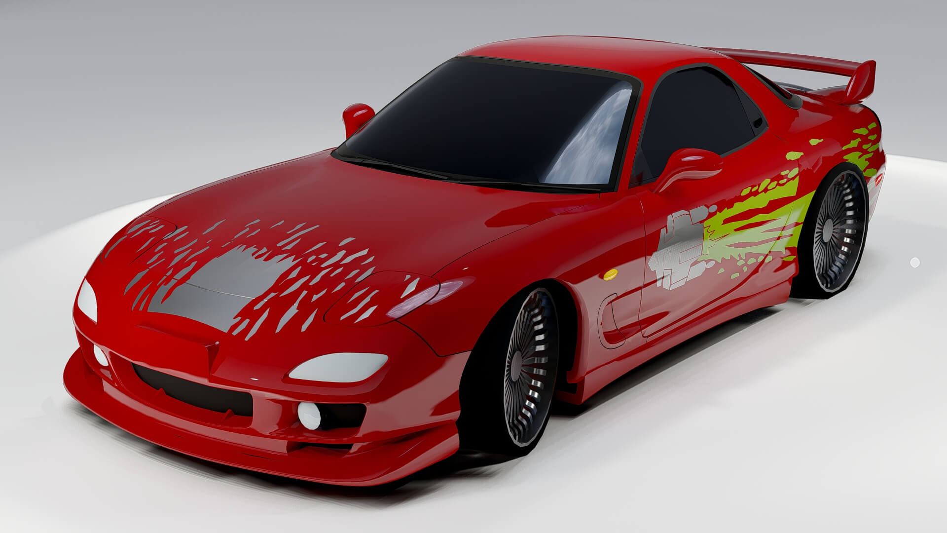 Mazda RX-7 Dom Toretto Fast and Furious 3D Model by AlphaGroup